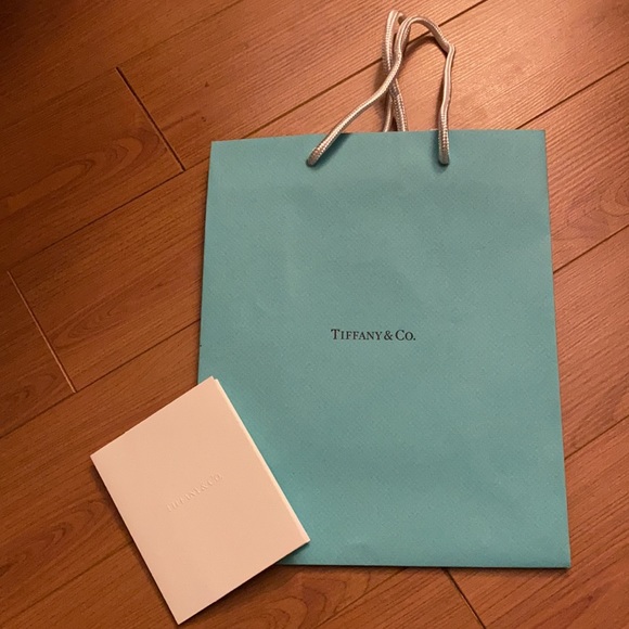 Tiffany & Co. | Other | Authentic Tiffany Co Paper Gift Bag Receipt ...